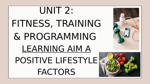 BTEC Sport Fitness Training and Programming PowerPoint Collection ...