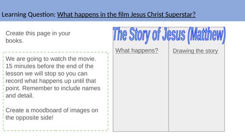 Jesus Christ Superstar - lesson + activity to accompany film ...