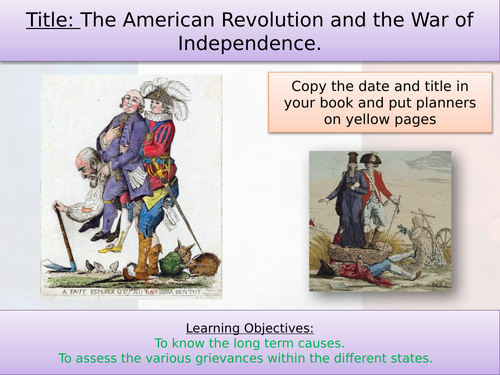 GCSE History - The French Revolution - American revolution | Teaching ...