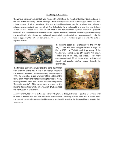 GCSE History - The French Revolution - Violence after the overthrow of ...