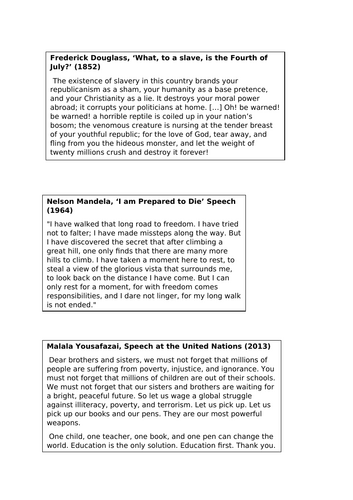 KS3 Speeches Persuasive Writing SOW | Teaching Resources