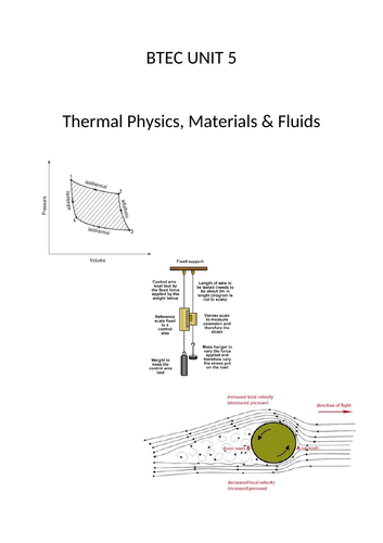 BTEC Applied Science Unit 5 Thermal Physics BTEC Nationals | Teaching Resources