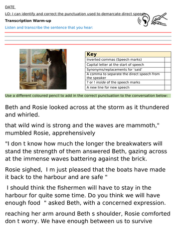 The Mousehole Cat (Antonia Barber) LKS2 Writing Sequence - 11 Lessons ...