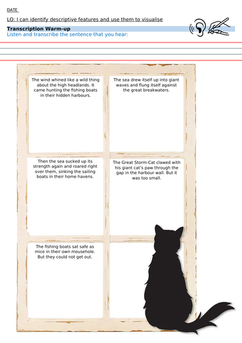 The Mousehole Cat (Antonia Barber) LKS2 Writing Sequence - 11 Lessons ...