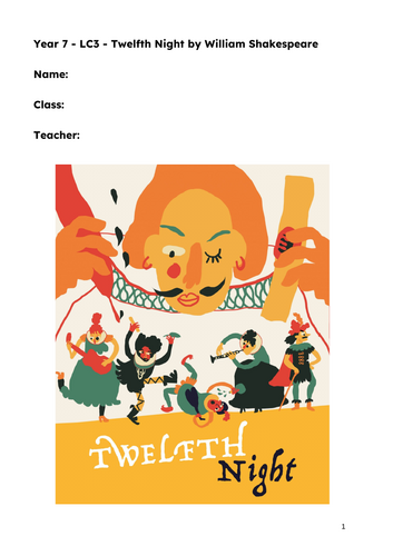 KS3 - Twelfth Night Shakespeare Literature Study | Teaching Resources