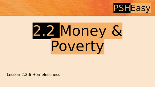 2.2.6 Homelessness Lesson Pack | Teaching Resources