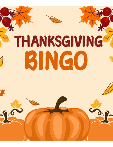Thanksgiving Bingo Fun Activity | Teaching Resources