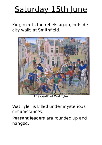 What happened to England in the summer of 1381? | Teaching Resources