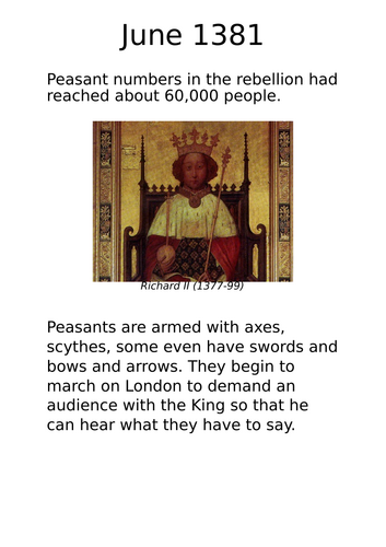 What happened to England in the summer of 1381? | Teaching Resources