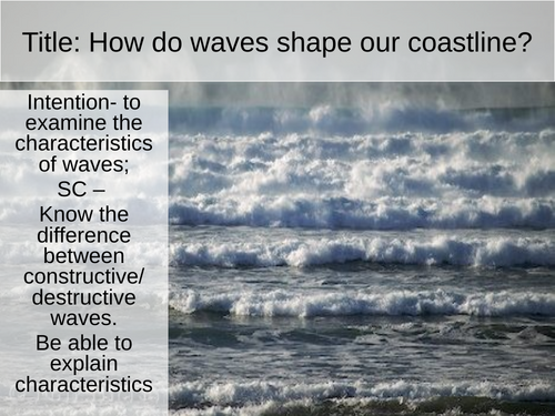Igcse Geography Coasts 1 Waves Teaching Resources