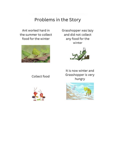 Ant and the Grasshopper (Talk for Writing story Innovation) | Teaching ...