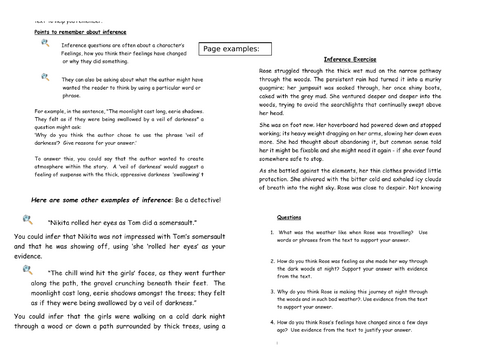 KS2 SATS Practice Reading Comprehension – Inference (2d) Explanation of ...