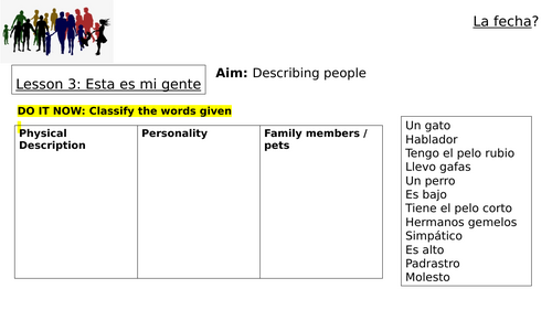 Module 3 Mi gente, mi mundo - Esta es mi gente - Spanish GCSE new spec ... Module 3 Mi gente, mi mundo - Esta es mi gente - Spanish GCSE new spec ...