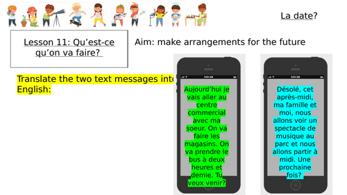Module 1 Unit 4 Qu'est-ce qu'on va faire? Edexcel GCSE French 2024 ...
