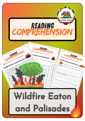 Reading Comprehension - Wildfire Eaton and Palisades + Solutions ...