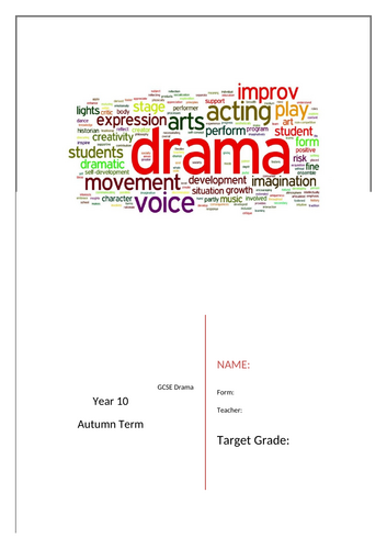 GCSE Intro to Drama booklet and PPTS | Teaching Resources