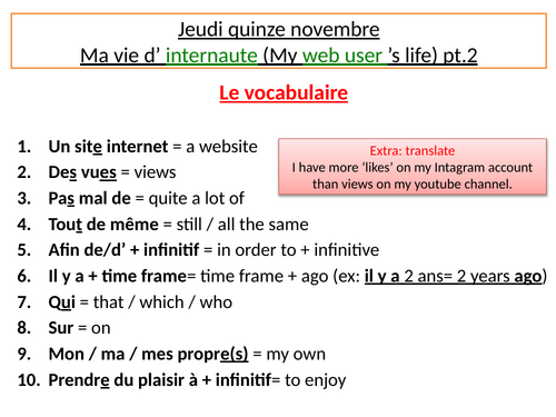 Studio GCSE French Higher - Module 2 - Unité 2 - pt.2 | Teaching Resources
