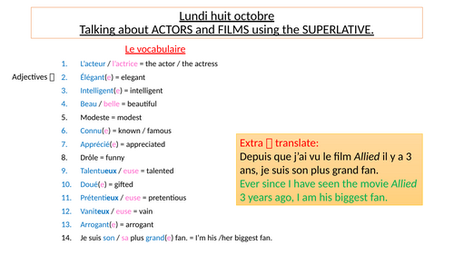 Studio GCSE French Higher - Module 2 - Unité 5 - pt.1 | Teaching Resources Studio GCSE French Higher - Module 2 - Unité 5 - pt.1 | Teaching Resources