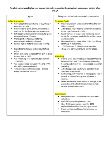 MEGA BUNDLE: Britain Transformed 30 A Level Essay Titles & Detailed ...