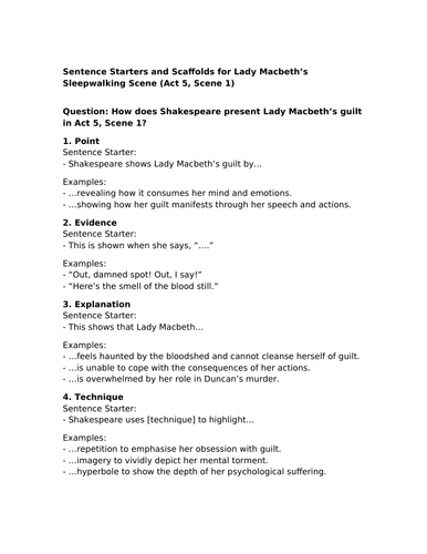 LADY MACBETH SLEEPWALKING: ACCESSIBLE SEND AND LA FULL LESSON ...