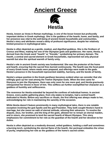 GREEK GODS ASSIGNMENT BUNDLE (WORD & PDF) | Teaching Resources