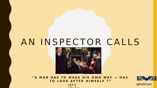 Engaging SEND-Friendly lesson for Act 1 of An Inspector Calls ...