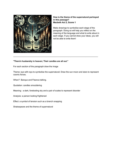Learn Macbeth Through Drawing - A Guide for GCSE Students: Act 2, Scene ...