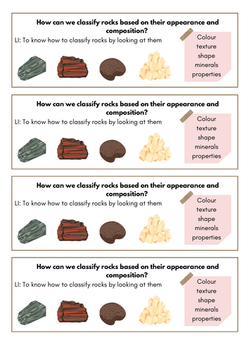 LKS2 - rocks unit of work | Teaching Resources