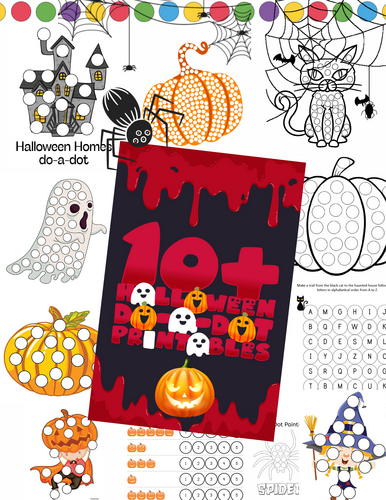 Spooky Fun with Halloween Do A Dot Printables – Creative and Engaging ...