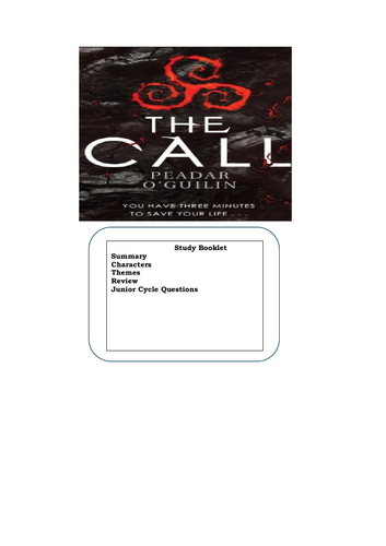 The Call Study Booklet Peadar Ó Guilín | Teaching Resources