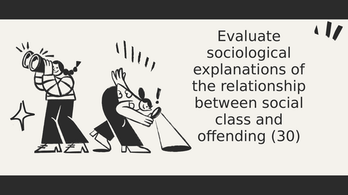 AQA Sociology Crime Essay Plan Booklet with Slides | Teaching Resources