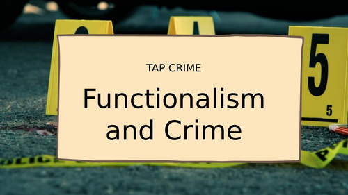 AQA Sociology Crime Essay Plan Booklet with Slides | Teaching Resources