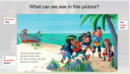 Pirate lesson with adjectives. | Teaching Resources