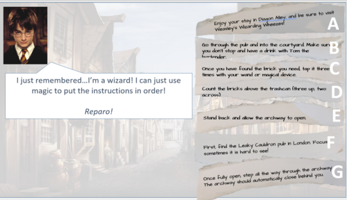 Write instructions lesson with Harry potter theme. | Teaching Resources