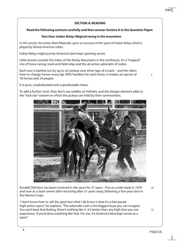 Q5 Practice: A Game of Polo with a Headless Goat | Teaching Resources