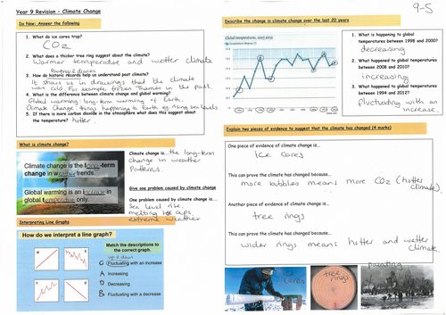 Climate Change Revision and Practice Exam | Teaching Resources