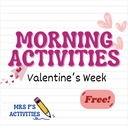 5 Days of Valentine's Themed Morning Starters | Teaching Resources