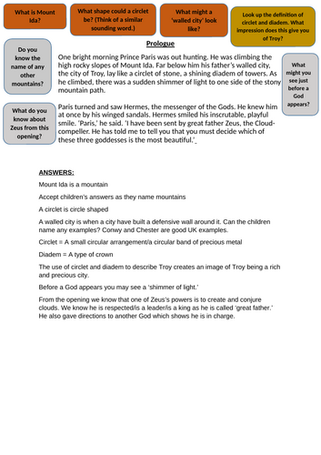 Adventures of Odysseus English | Teaching Resources