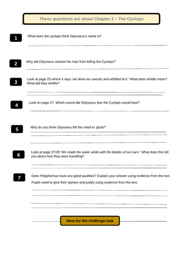 Adventures of Odysseus English | Teaching Resources