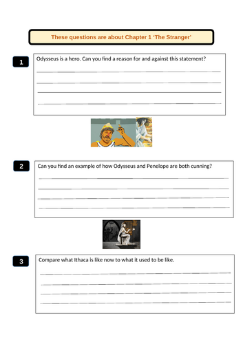 Adventures of Odysseus English | Teaching Resources