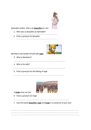 Adventures of Odysseus English | Teaching Resources