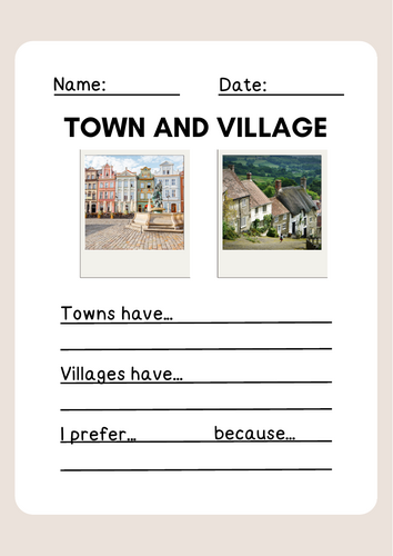 Lesson 3 - Towns | Teaching Resources