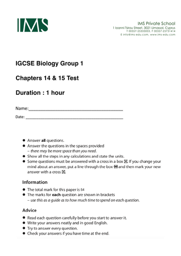 International IGCSE Biology 9-1 - Human Influences on the environment ...