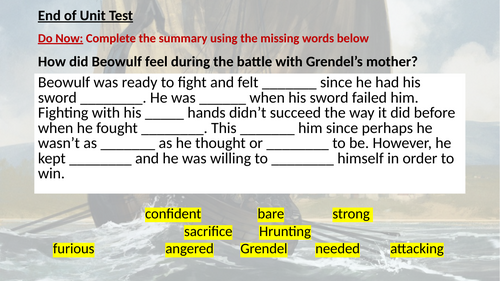 FULL Beowulf KS3 Scheme of Work (Seamus Heaney) | Teaching Resources