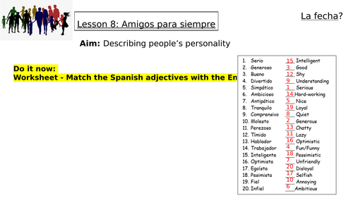 Module 3 Mi gente, mi mundo - Personality Description - Spanish GCSE ... Module 3 Mi gente, mi mundo - Personality Description - Spanish GCSE ...