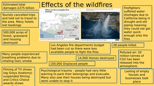 LA Wildfires KS3 lesson | Teaching Resources