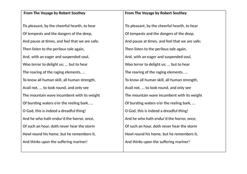 Romantic Poetry Year 8 unit of work | Teaching Resources