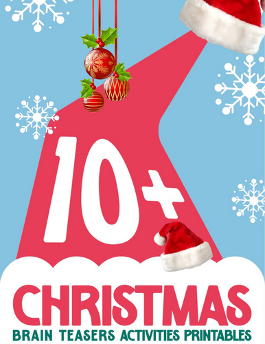 Christmas Brain Teasers Activities Printables Christmas Word Puzzles