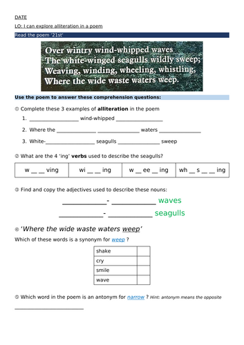 LKS2 Guided Reading Poetry Sequence (7 Lessons) - I Am The Seed ...