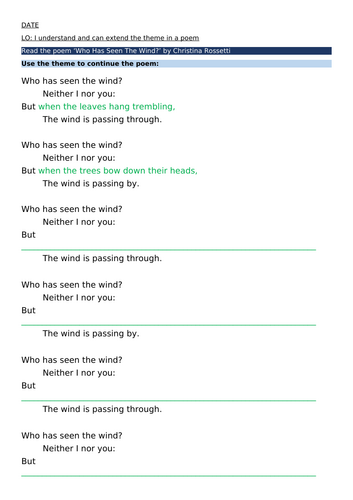 LKS2 Guided Reading Poetry Sequence (7 Lessons) - I Am The Seed ...